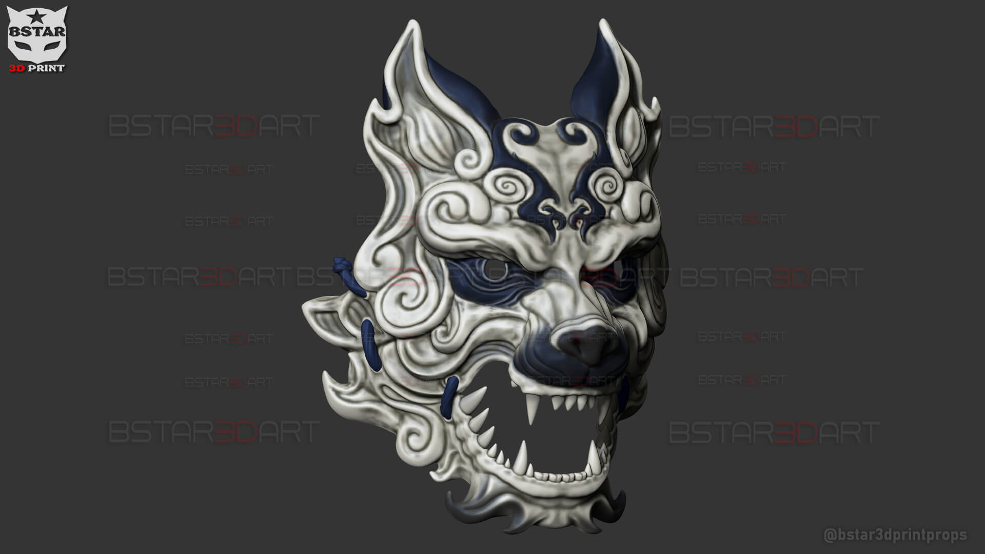 Gray Wolf Mask - Black Myth - Wukong Accessories Cosplay 3D Model by ...