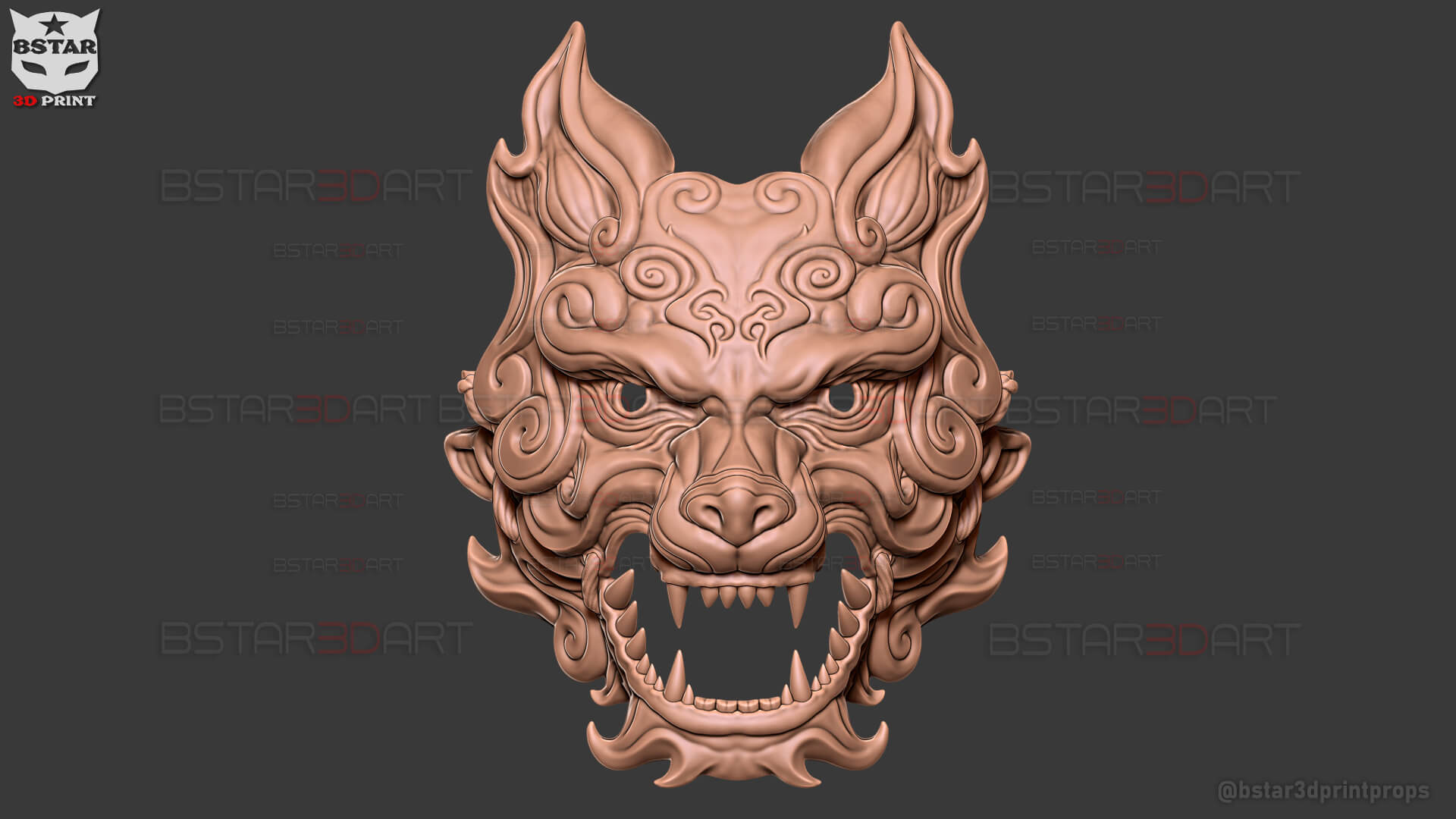 Gray Wolf Mask - Black Myth - Wukong Accessories Cosplay 3D Model by ...
