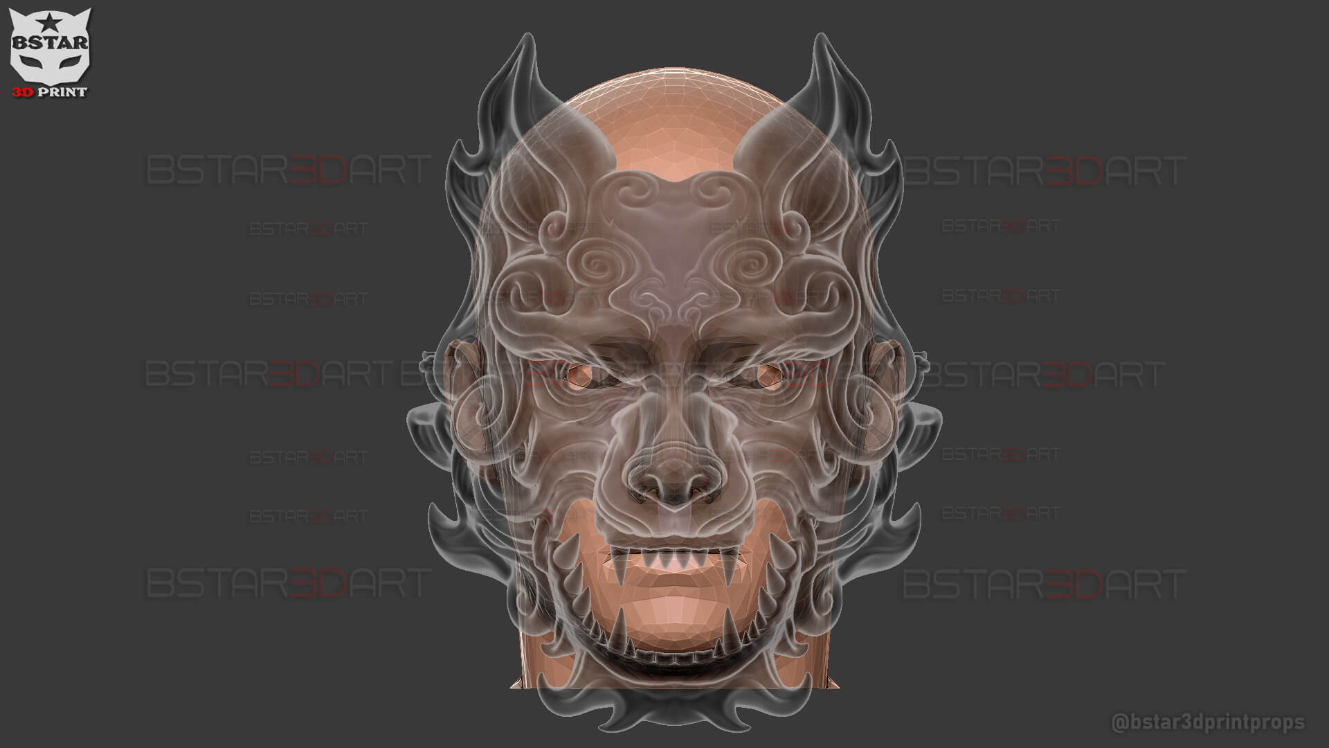 Gray Wolf Mask - Black Myth - Wukong Accessories Cosplay 3D Model by ...
