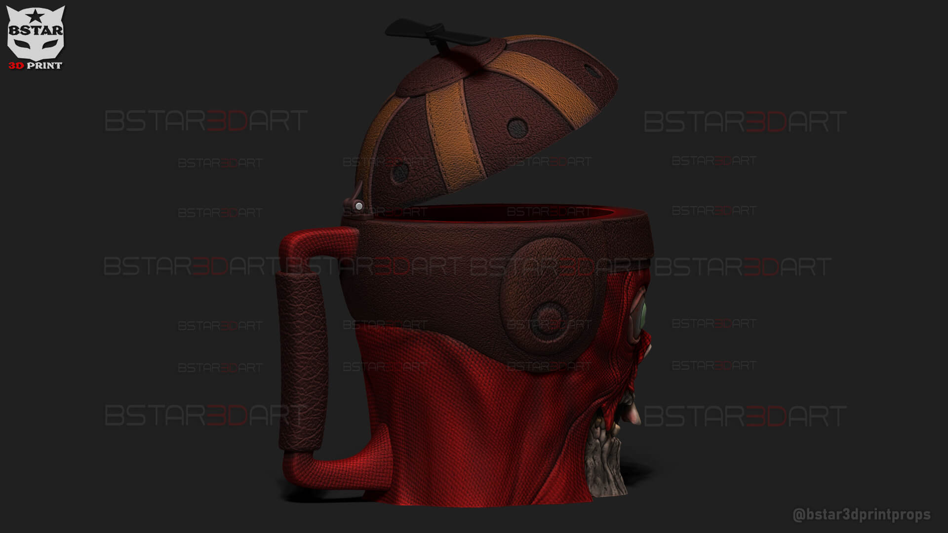 Headpool Popcorn Mug - Deadpool N Wolverine - Marvel Comic 3D Print ...