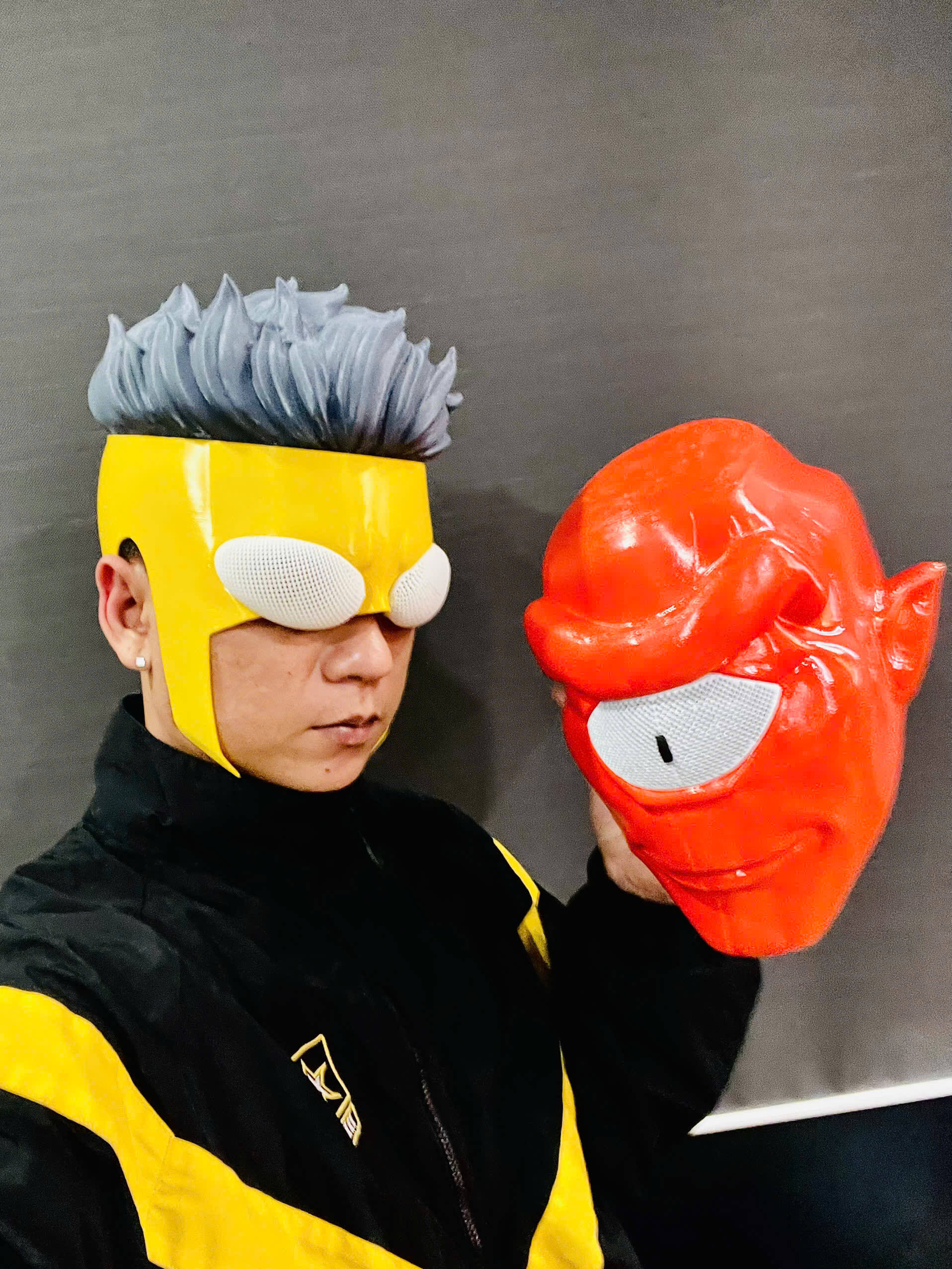 Invincible Mask with Hair - Halloween Comics Cosplay 3D Model by ...