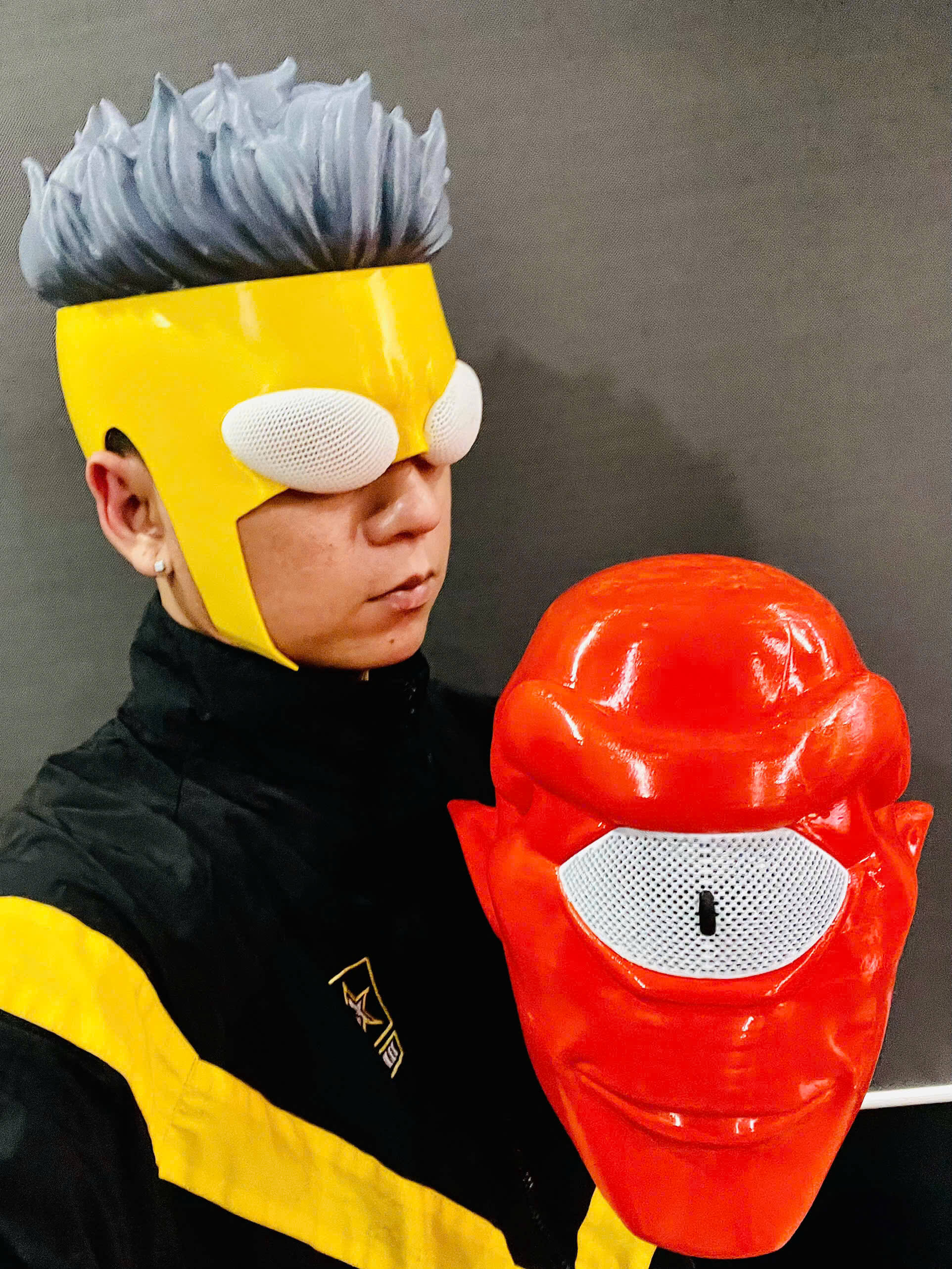 Invincible Mask with Hair - Halloween Comics Cosplay 3D Model by ...