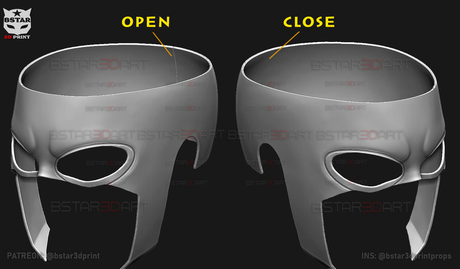 Invincible Mask with Hair - Halloween Comics Cosplay 3D Model by ...