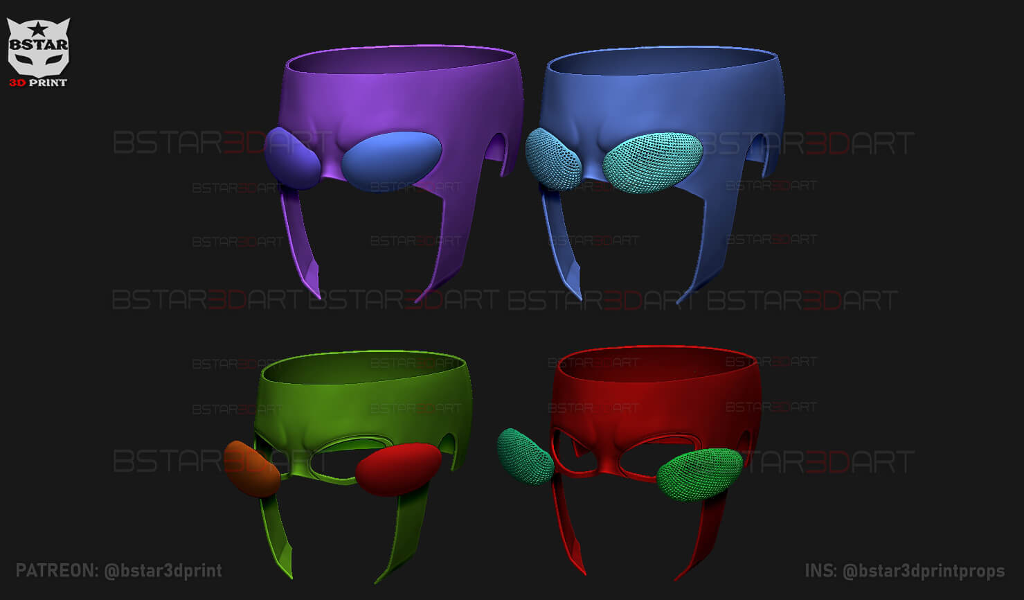 Invincible Mask with Hair - Halloween Comics Cosplay 3D Model by ...