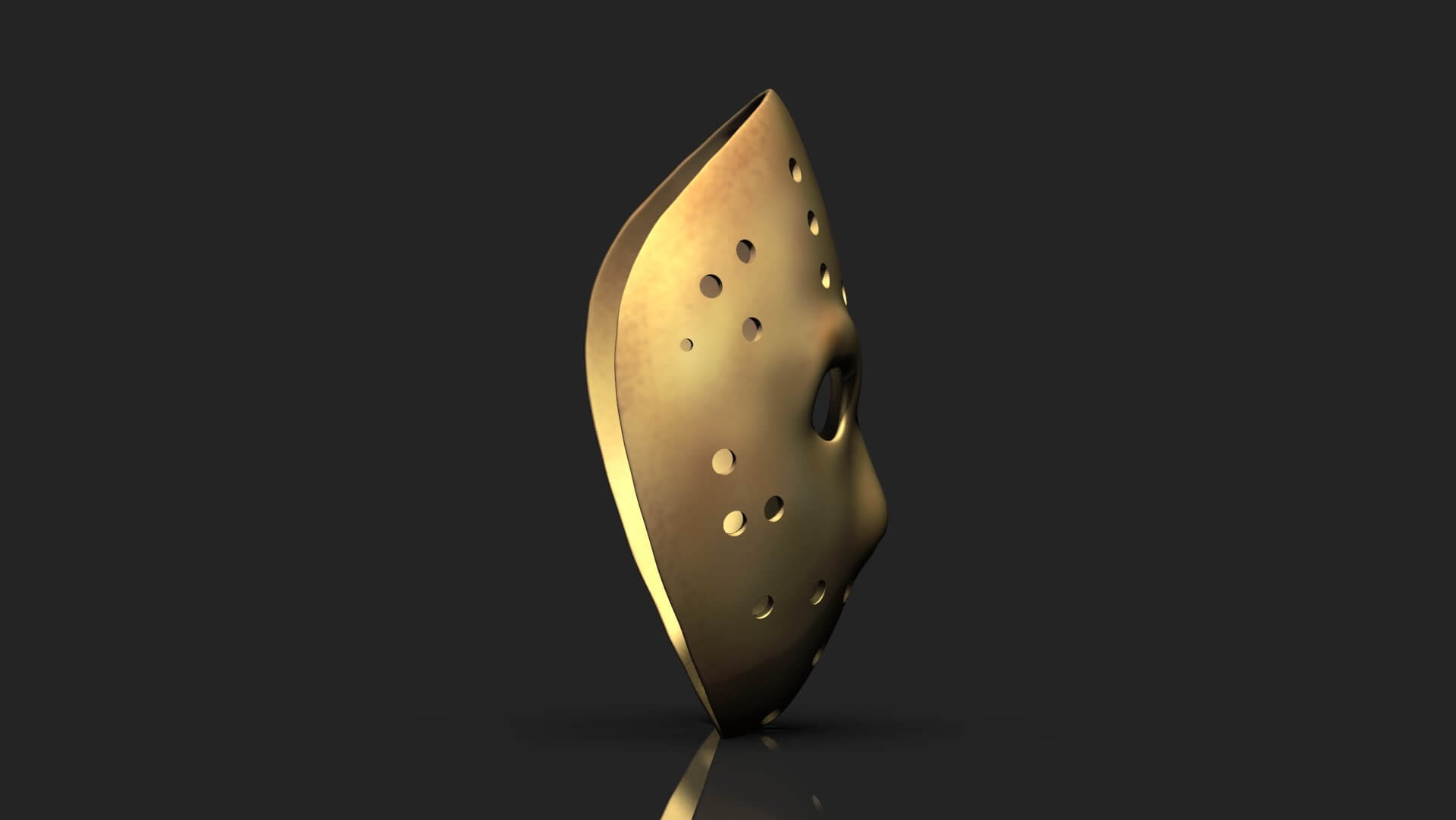 Friday the 13th - Jason Voorhees Original Mask 3D Model by blackstar90