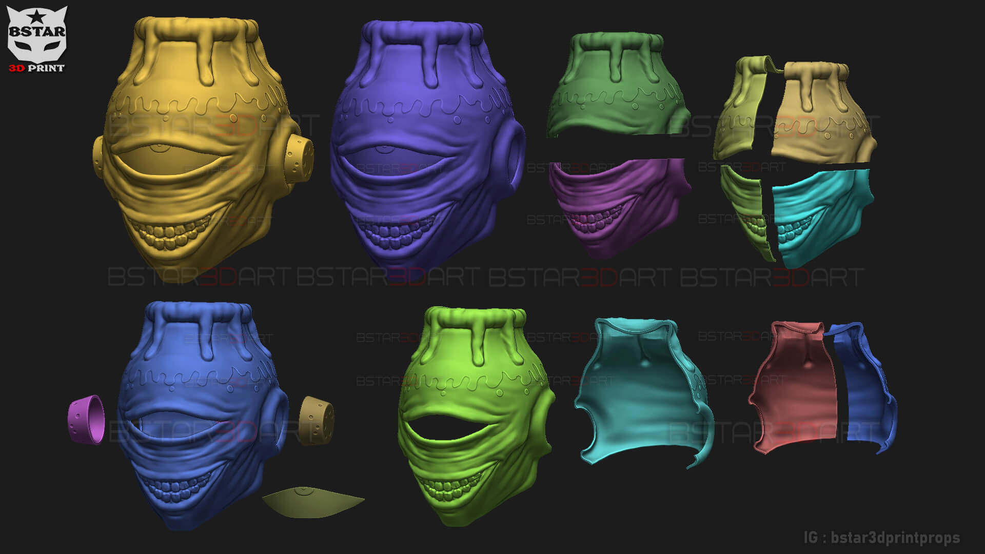 Jogo Mask Cosplay - Jujutsu Kaisen Cosplay 3D Model by blackstar90