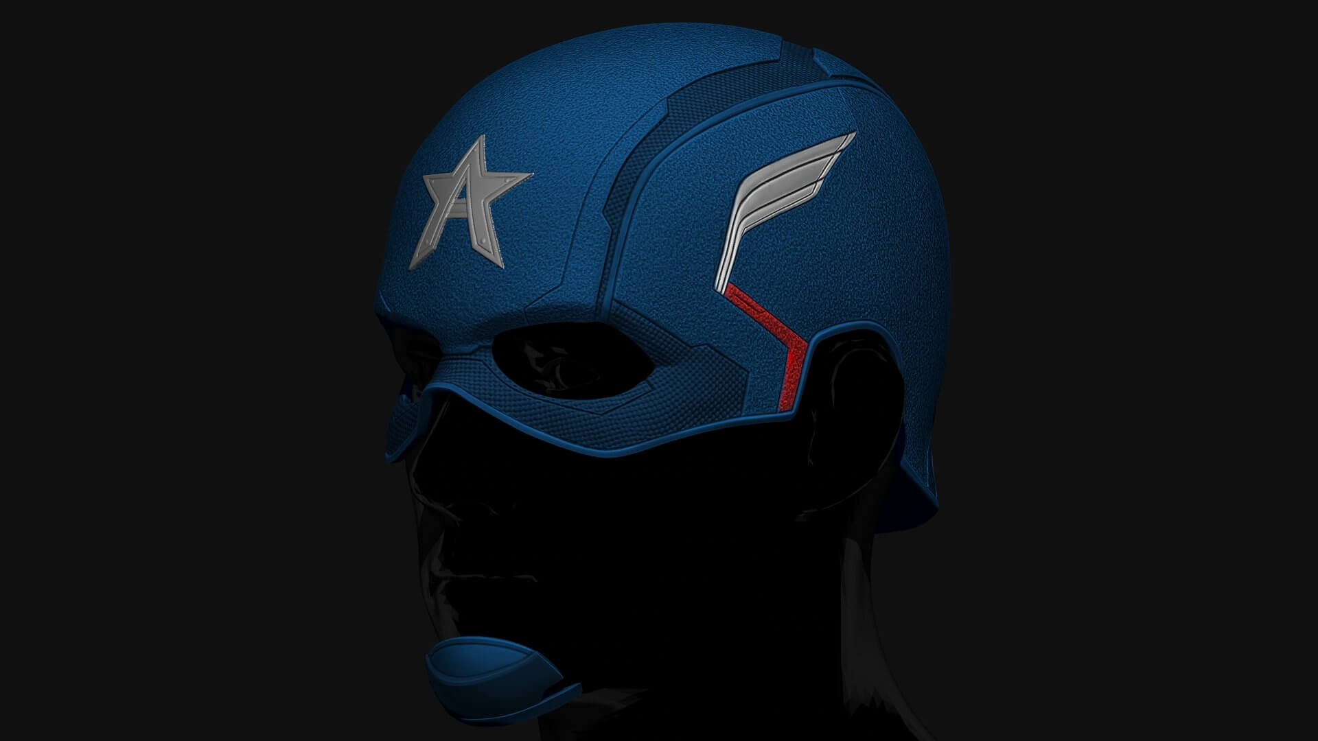John Walker Captain America Helmet - 3D Print Model by blackstar90