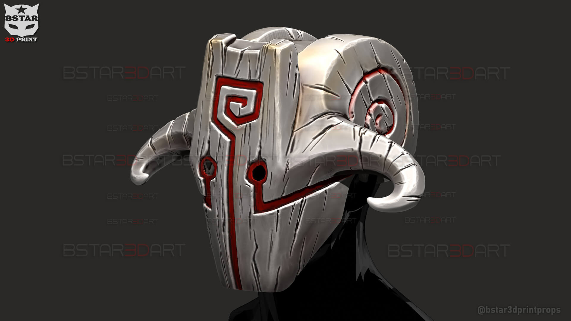 Juggernaut Dota Mask - Halloween Cosplay 3D Print Model by blackstar90