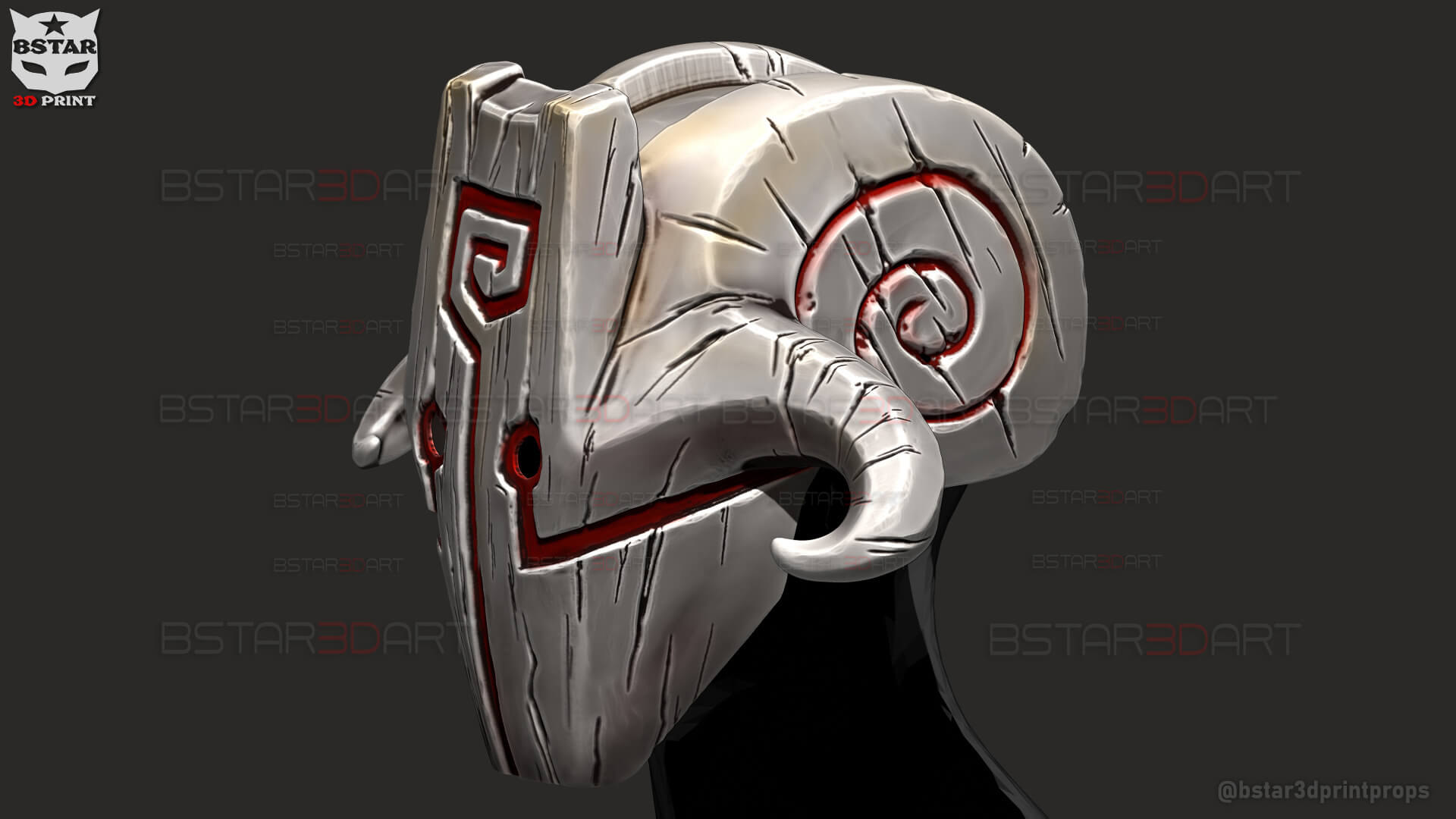 Juggernaut Dota Mask - Halloween Cosplay 3D Print Model by blackstar90