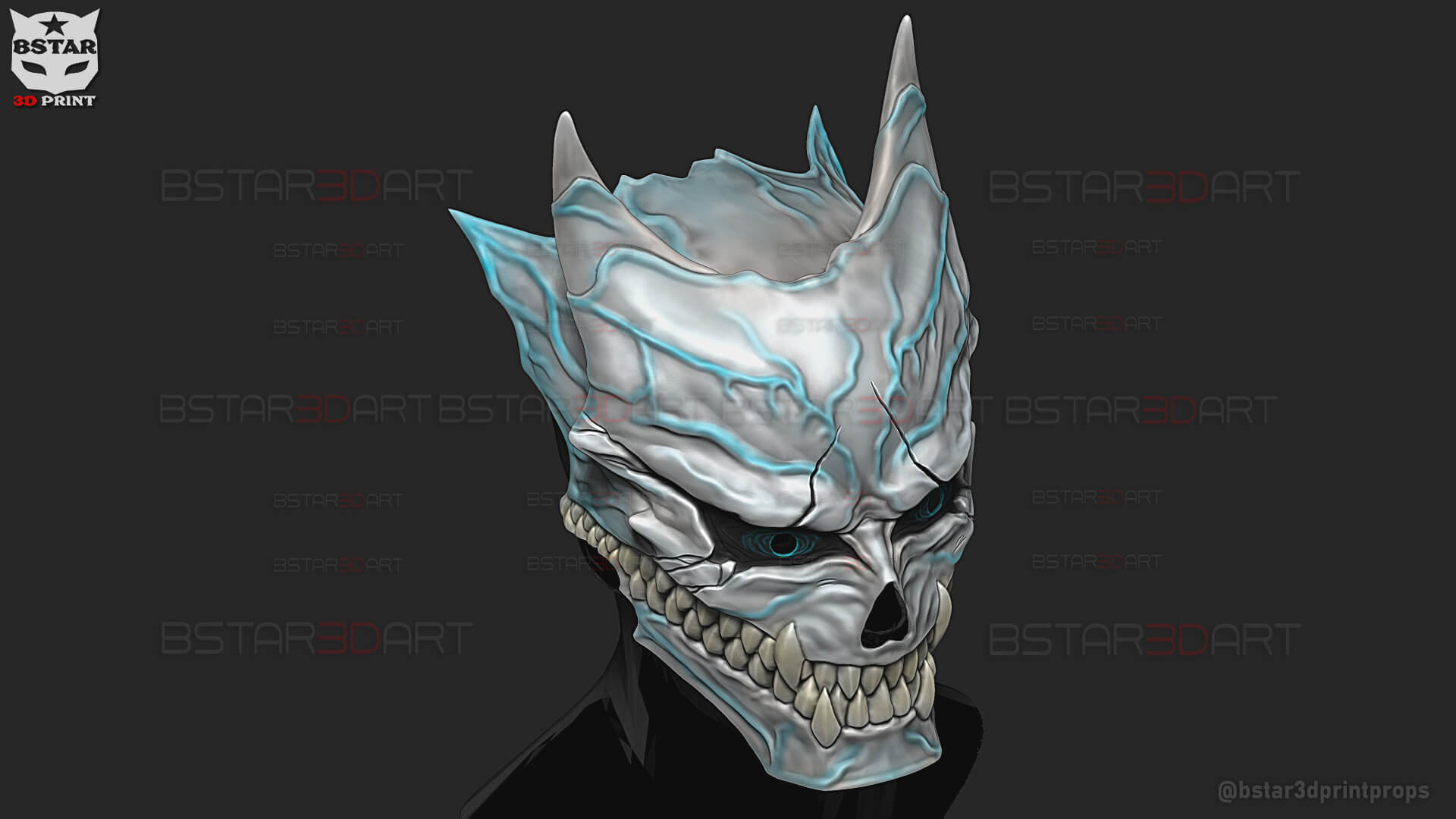 Kaiju No 8 Mask - Kafka Hibino Cosplay 3D Print Model by blackstar90