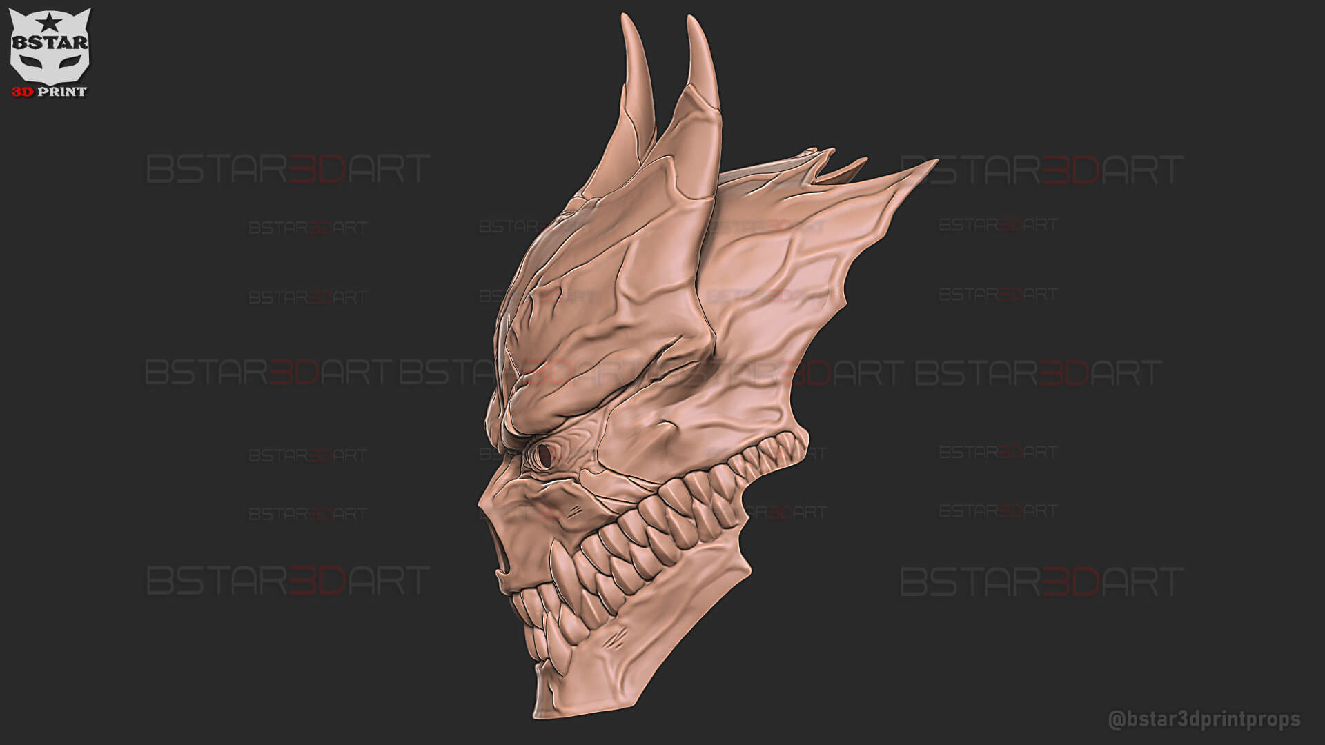Kaiju No 8 Mask - Kafka Hibino Cosplay 3D Print Model by blackstar90