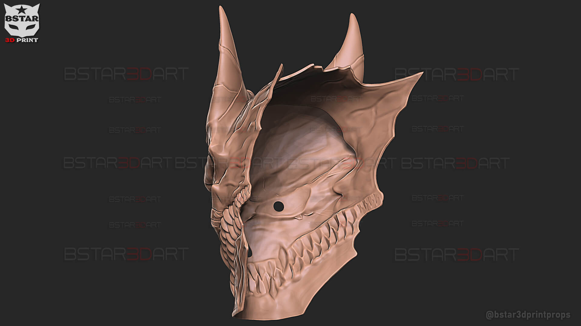 Kaiju No 8 Mask - Kafka Hibino Cosplay 3D Print Model by blackstar90