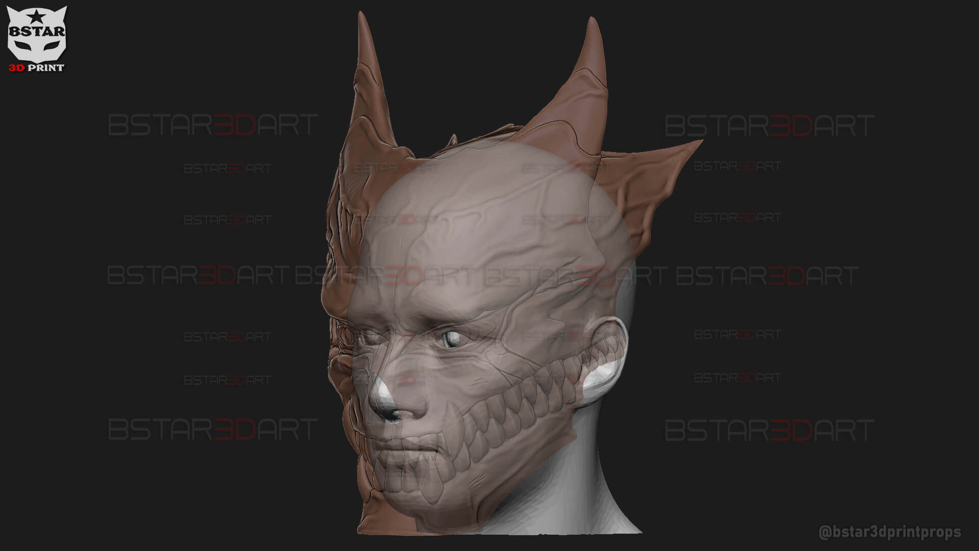 Kaiju No 8 Mask - Kafka Hibino Cosplay 3D Print Model by blackstar90