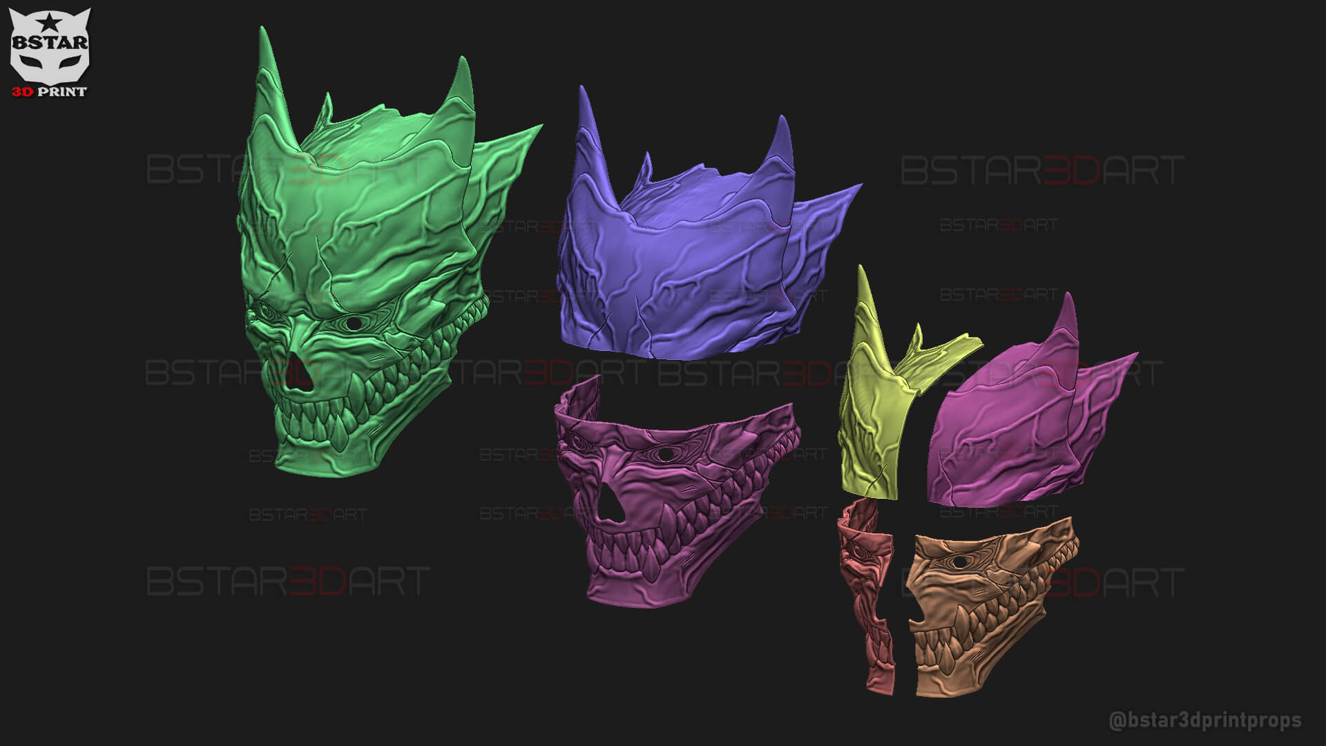 Kaiju No 8 Mask - Kafka Hibino Cosplay 3D Print Model by blackstar90