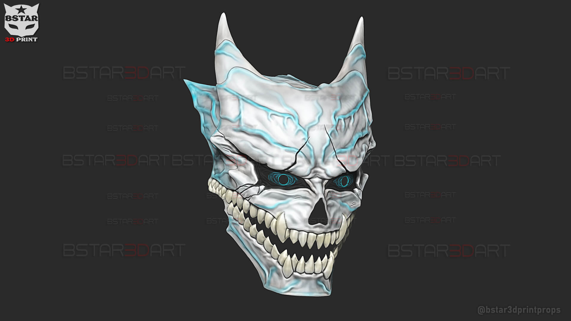 Kaiju No 8 Mask- Moveable Jaw Version - Kafka Hibino Cosplay 3D Model ...