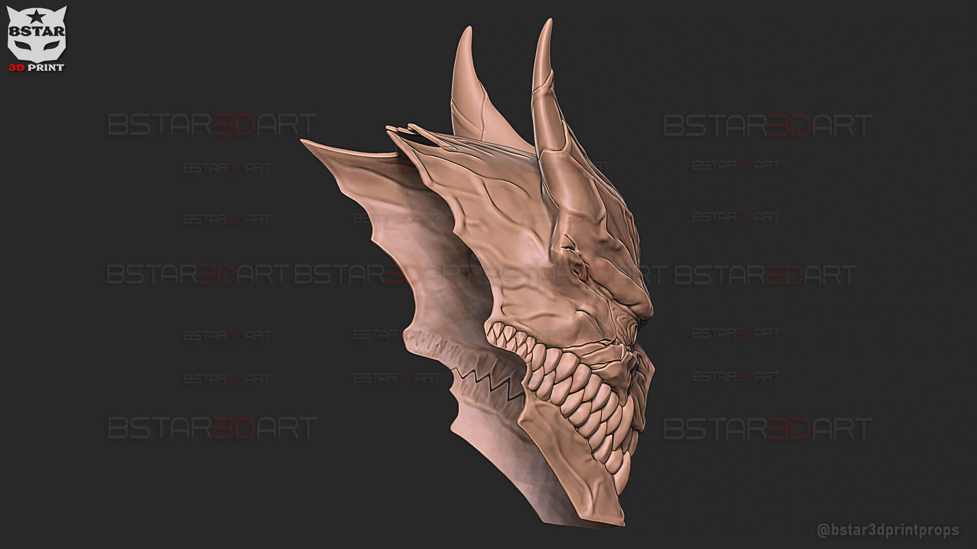 Kaiju No 8 Mask- Moveable Jaw Version - Kafka Hibino Cosplay 3D Model ...