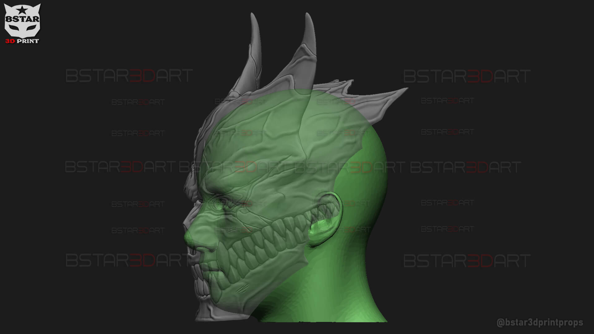 Kaiju No 8 Mask- Moveable Jaw Version - Kafka Hibino Cosplay 3D Model ...