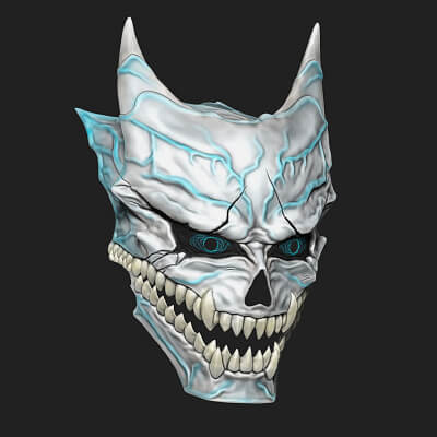 Kaiju No 8 Mask- Moveable Jaw Version - Kafka Hibino Cosplay 3D Model ...