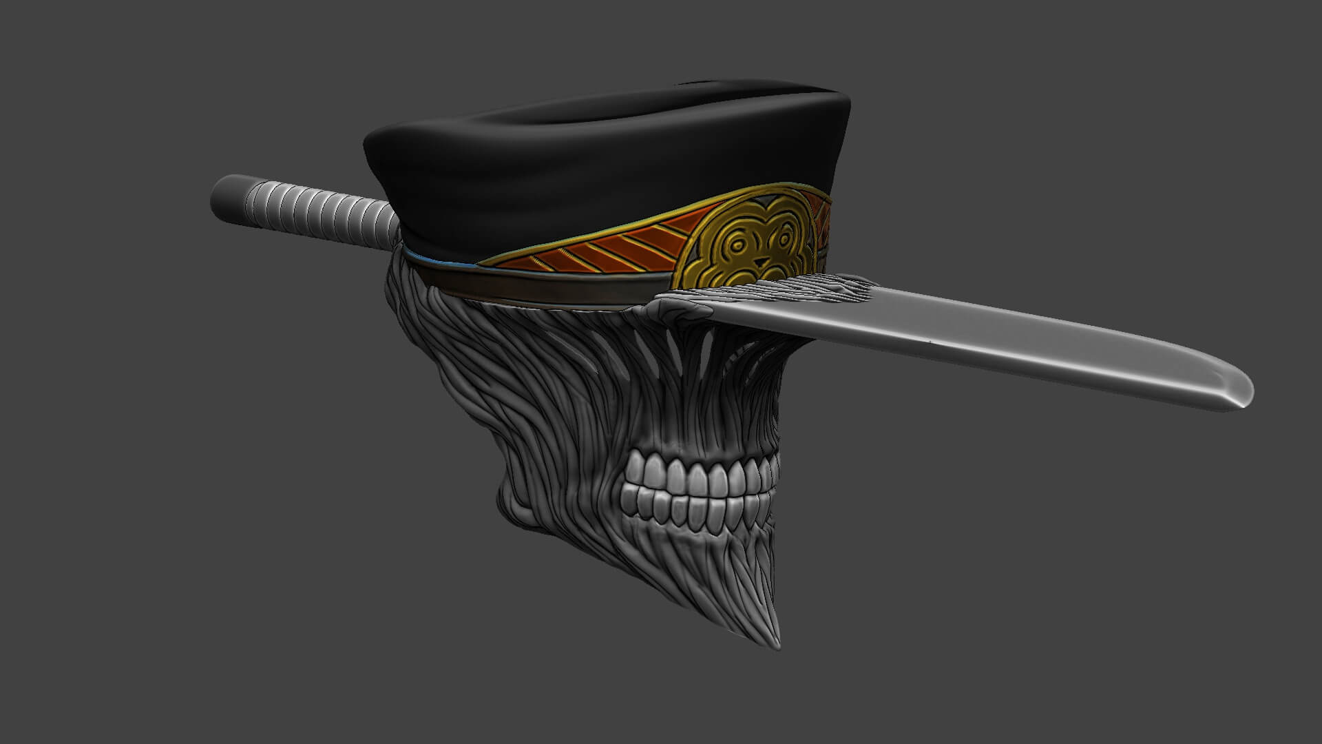 Katana Man Helmet - Chainsawman Cosplay 3D Model by blackstar90