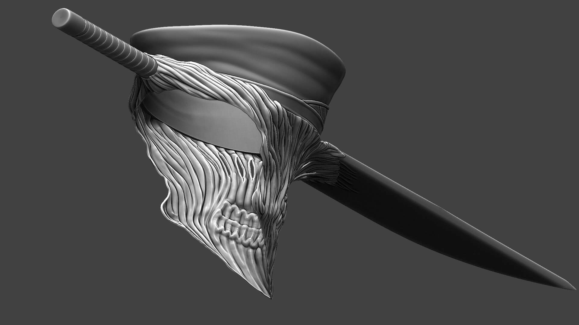 Katana Man Helmet - Chainsawman Cosplay 3D Model by blackstar90