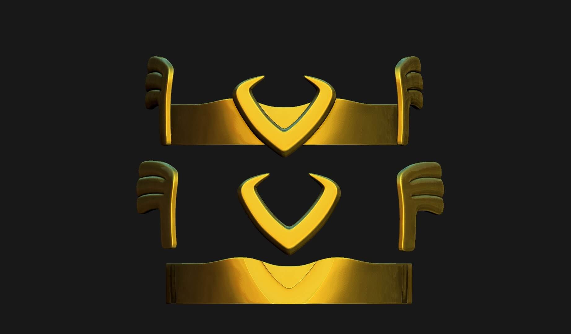 KID Loki Crown - Loki TV Series 2021 3D Model by blackstar90