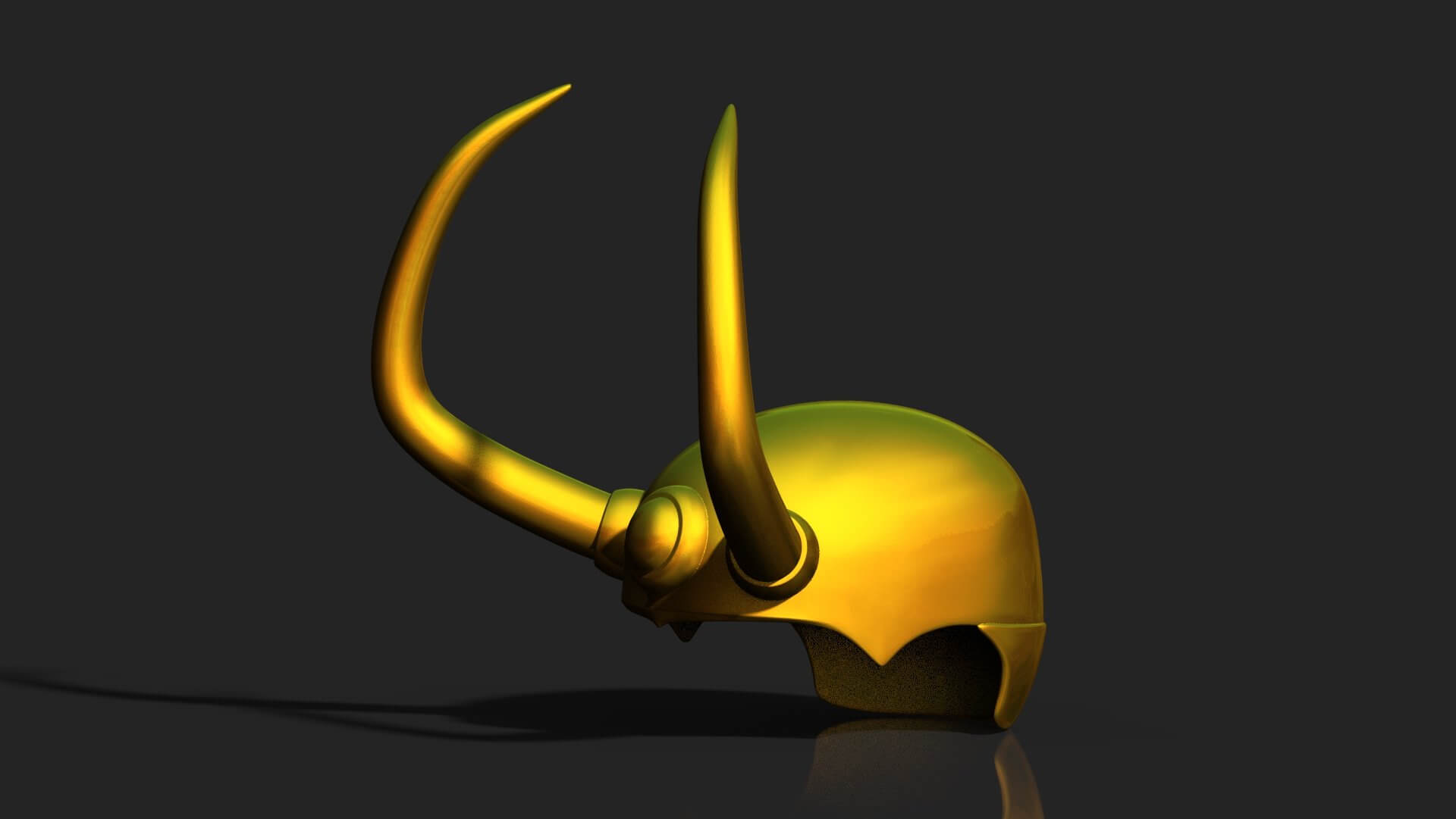 King Loki Crown Helmet - 3D Print Model by blackstar90