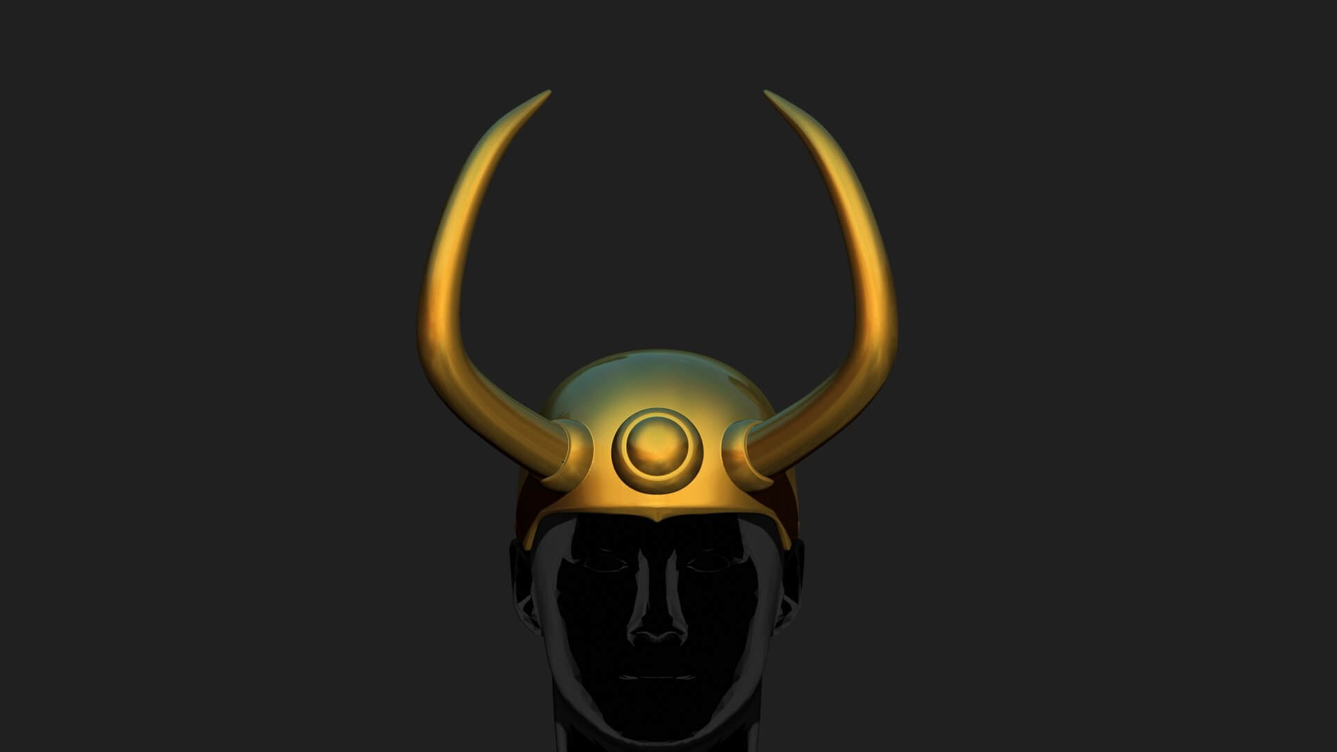 King Loki Crown Helmet - 3D Print Model by blackstar90