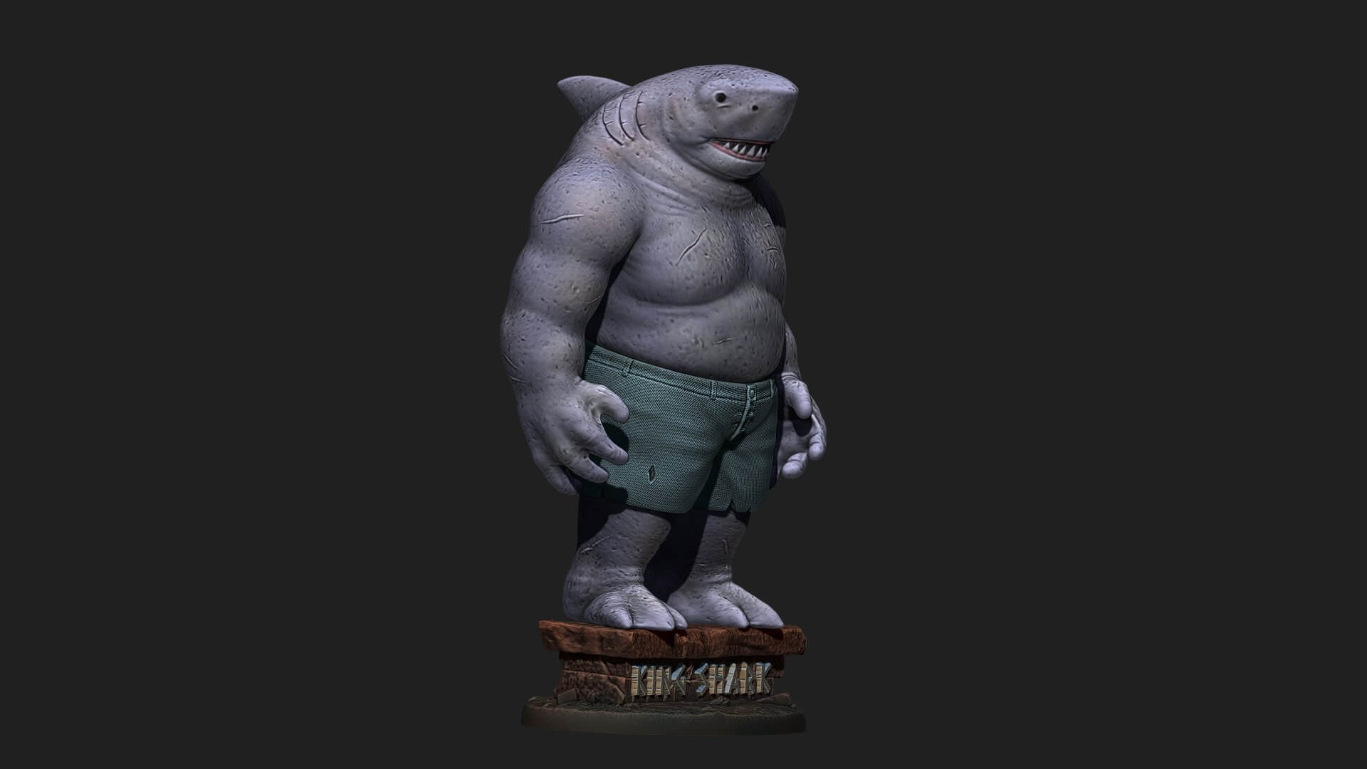 King Shark - The Suicide Squad - DC Comics 3D Model by blackstar90