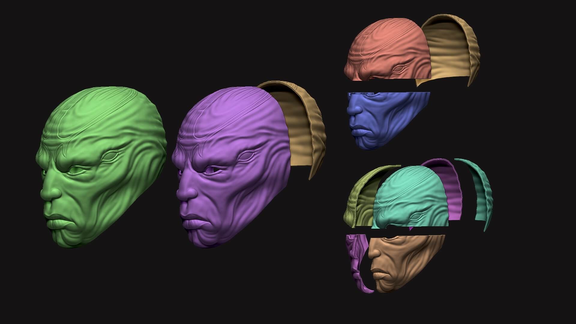 KRO Eternals Mask - Villain Deviants Helmet 3D Print Model by blackstar90