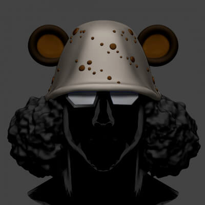 Kuma One Piece Hat and Hair - One Piece Anime Cosplay 3D Model by ...