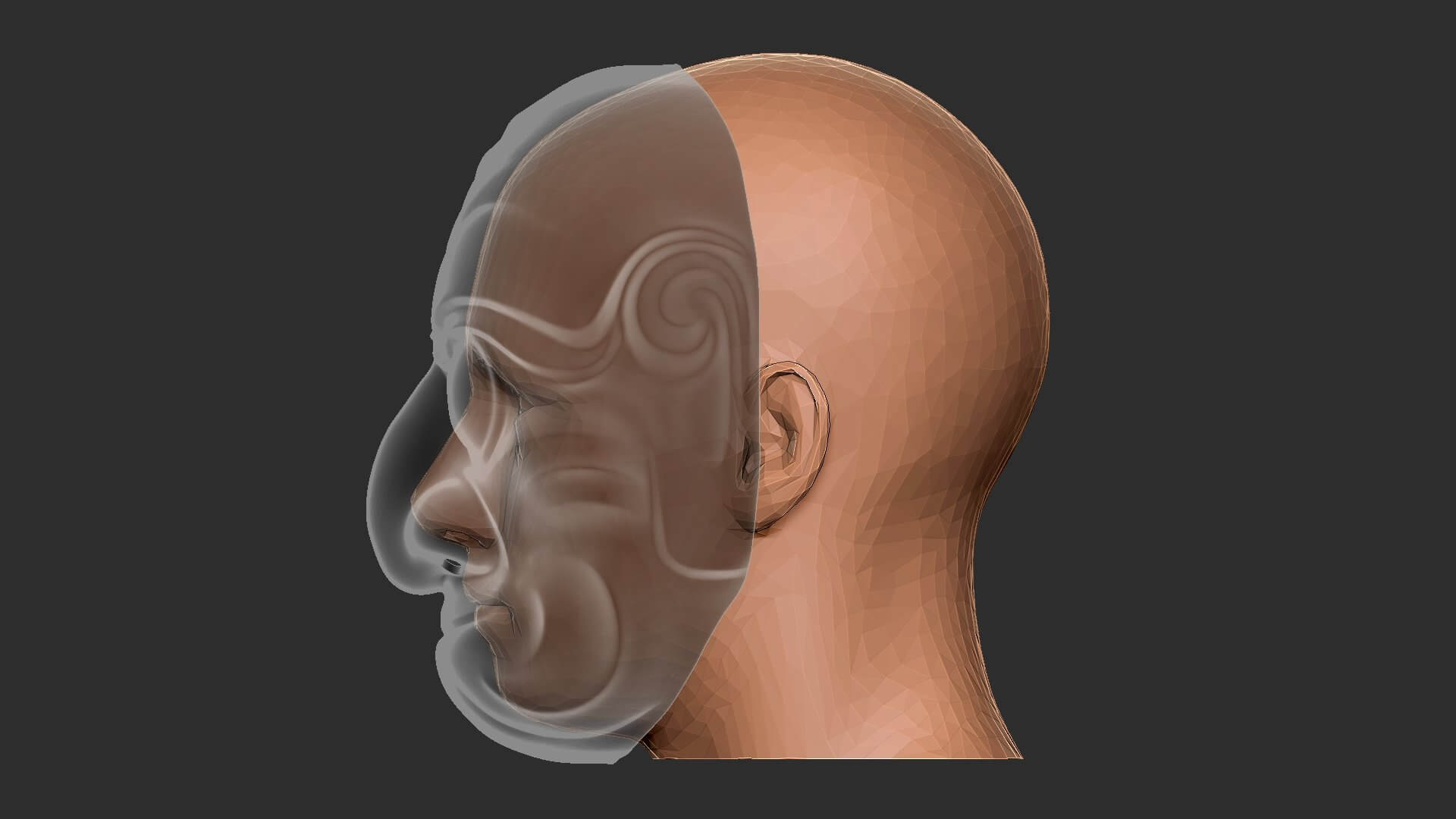 Japanese Kumasaka Mask - Noh Mask 3D Model by blackstar90