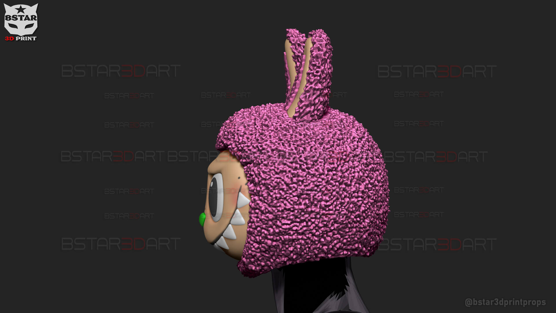 Labubu Head High Quality for Decoration and Wearable Cosplay - 3D Model ...