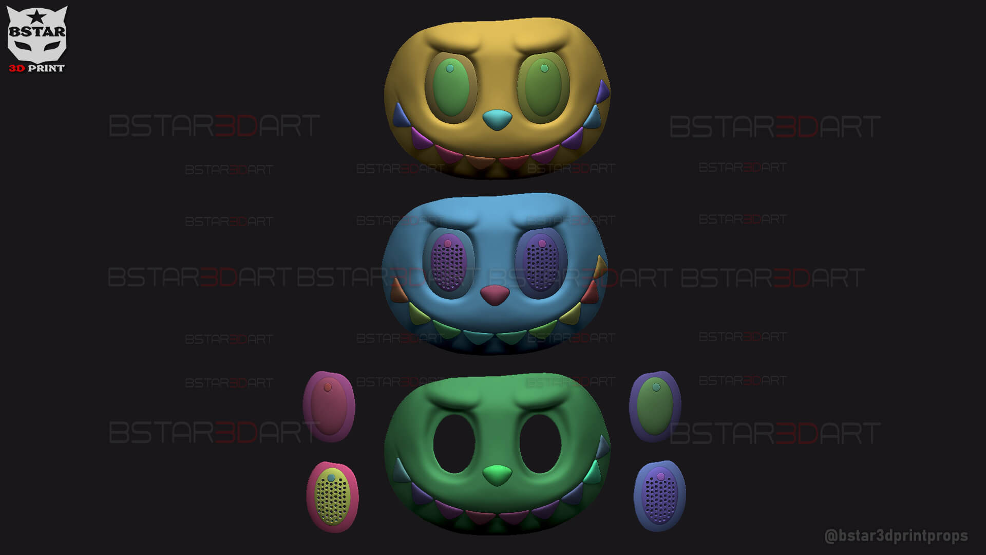 Labubu Head High Quality for Decoration and Wearable Cosplay - 3D Model ...