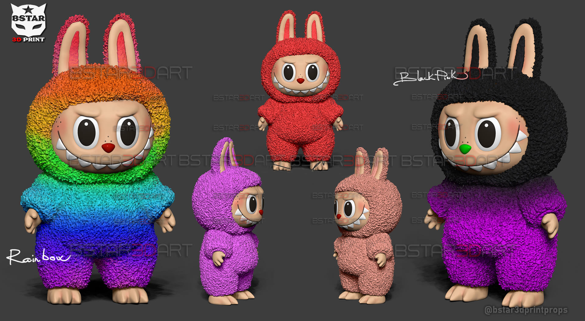 Labubu Original High Quality - Pop Mart Toys 3D Model by blackstar90