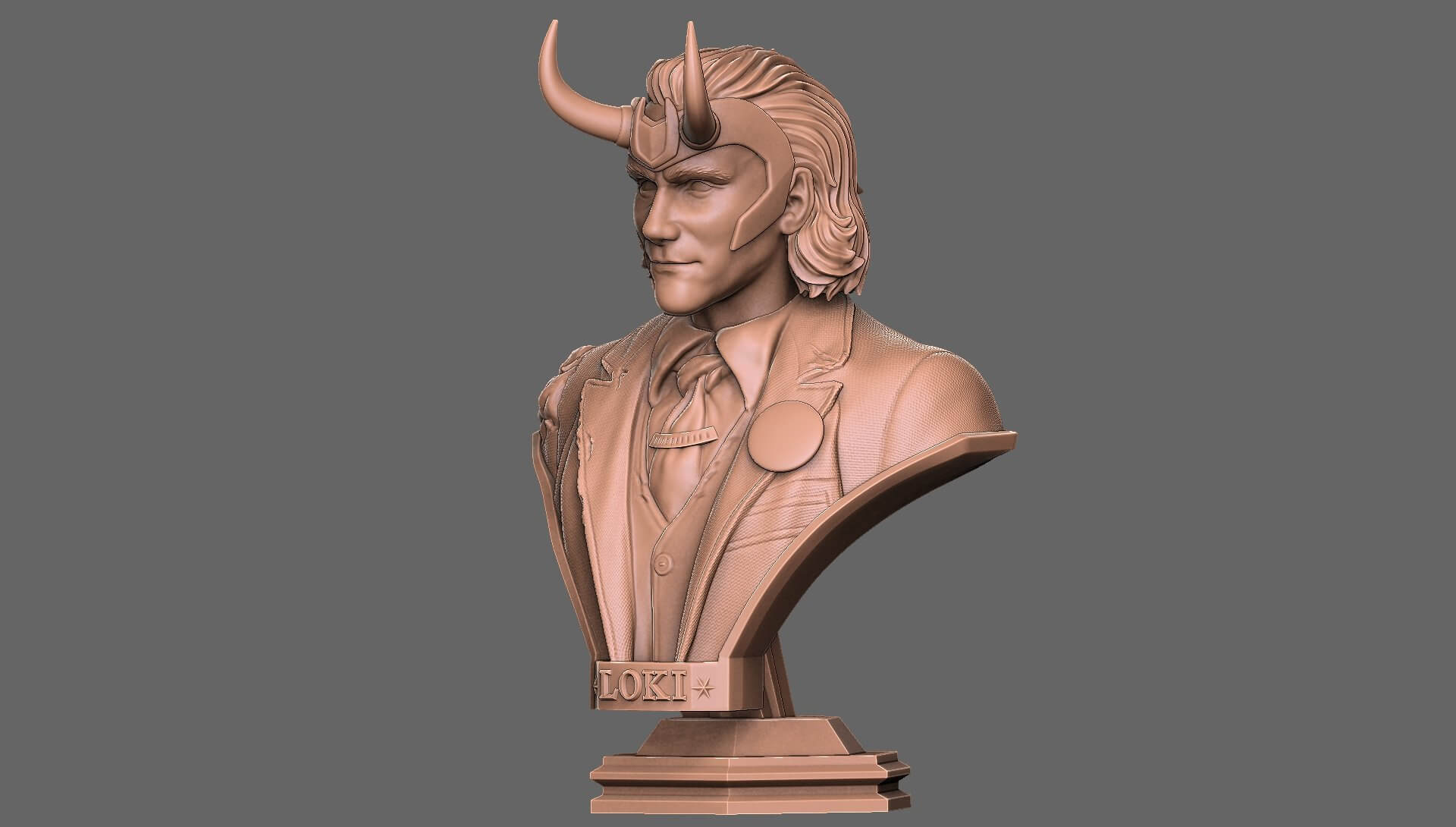 Loki Bust - TV Series 2021 - Marvel Comics 3D Model by blackstar90