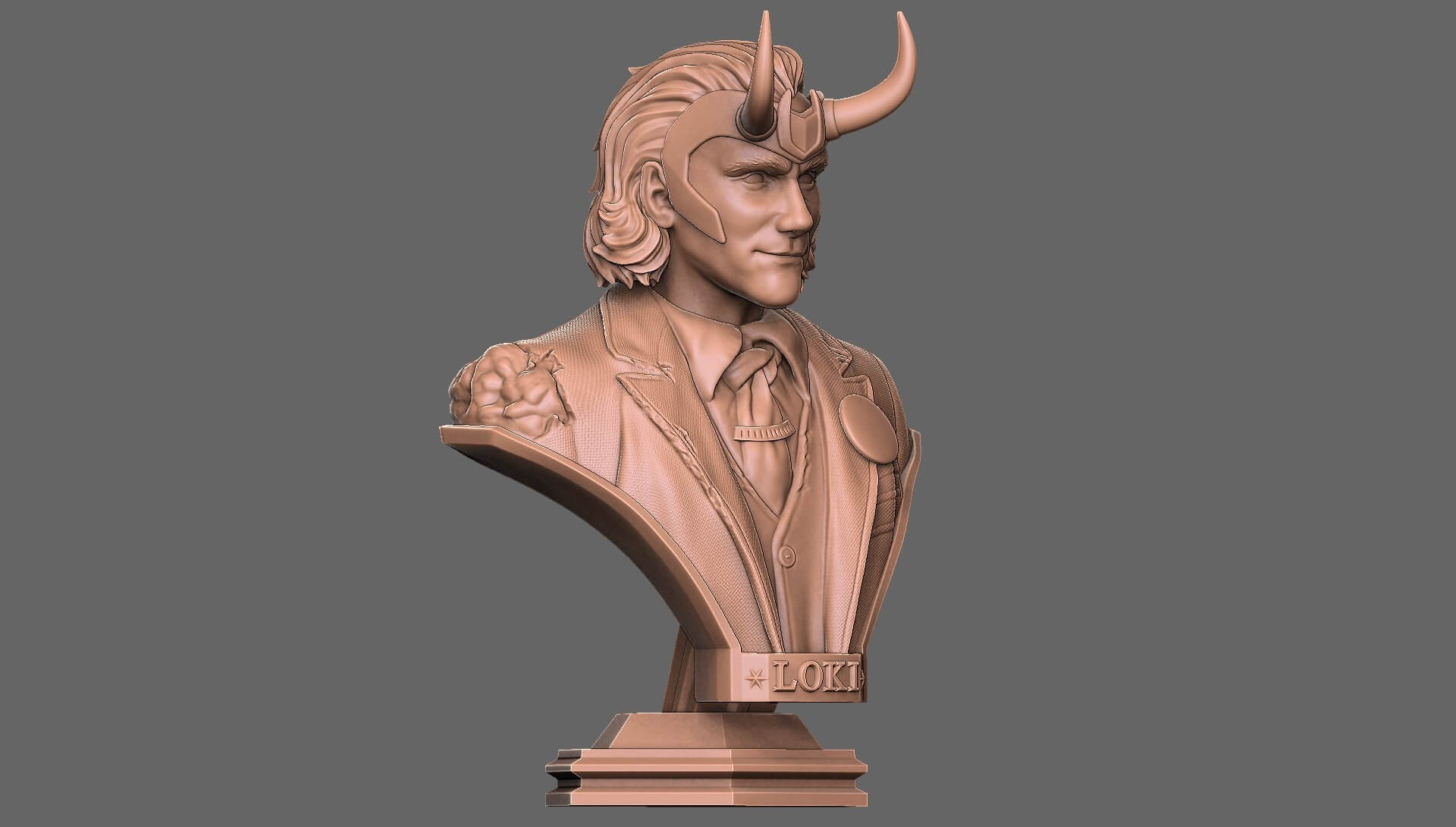 Loki Bust - TV Series 2021 - Marvel Comics 3D Model by blackstar90