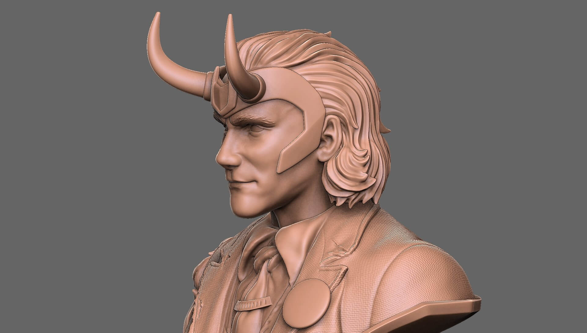 Loki Bust - TV Series 2021 - Marvel Comics 3D Model by blackstar90