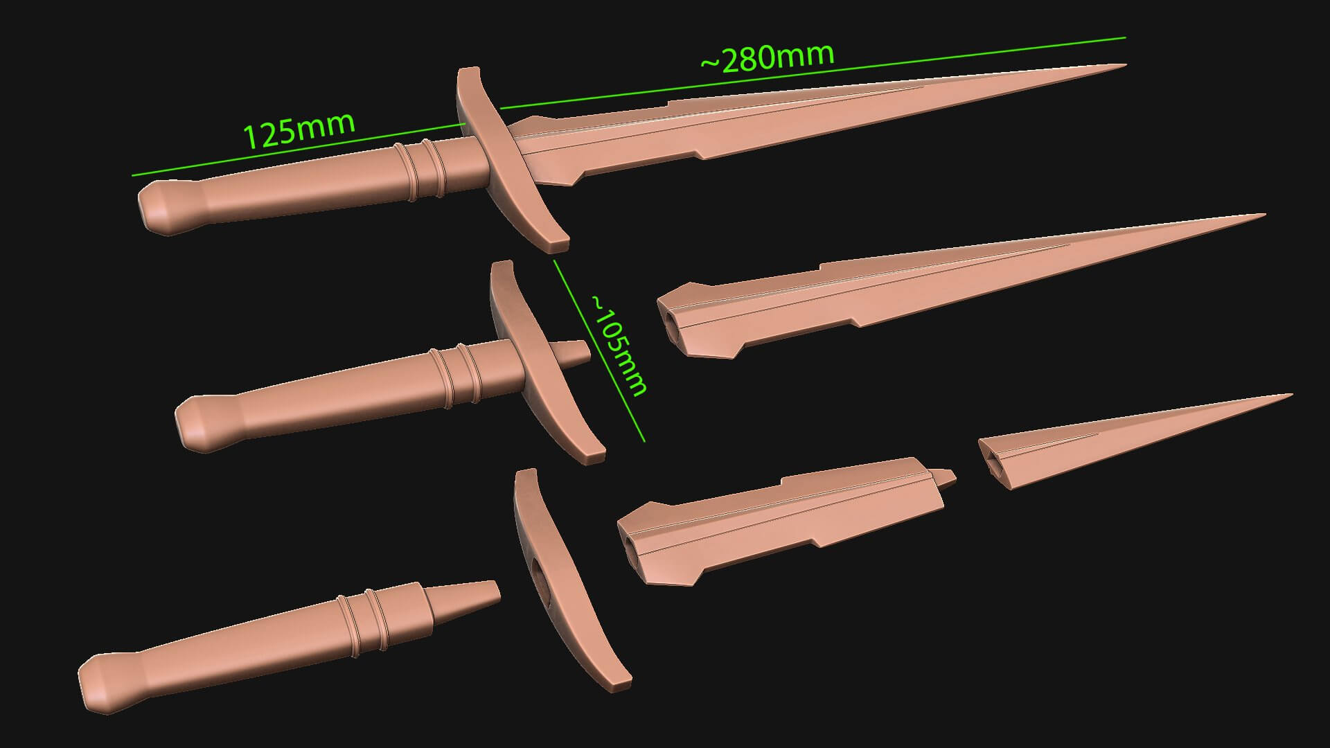 Loki Dagger - Weapon of Loki - TV Series 2021 3D Model by blackstar90