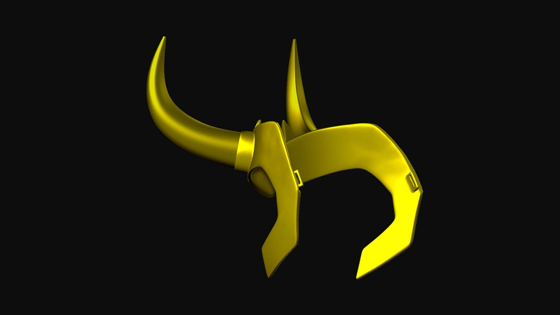 Loki Mask - TV Series 2021 3D Model by blackstar90