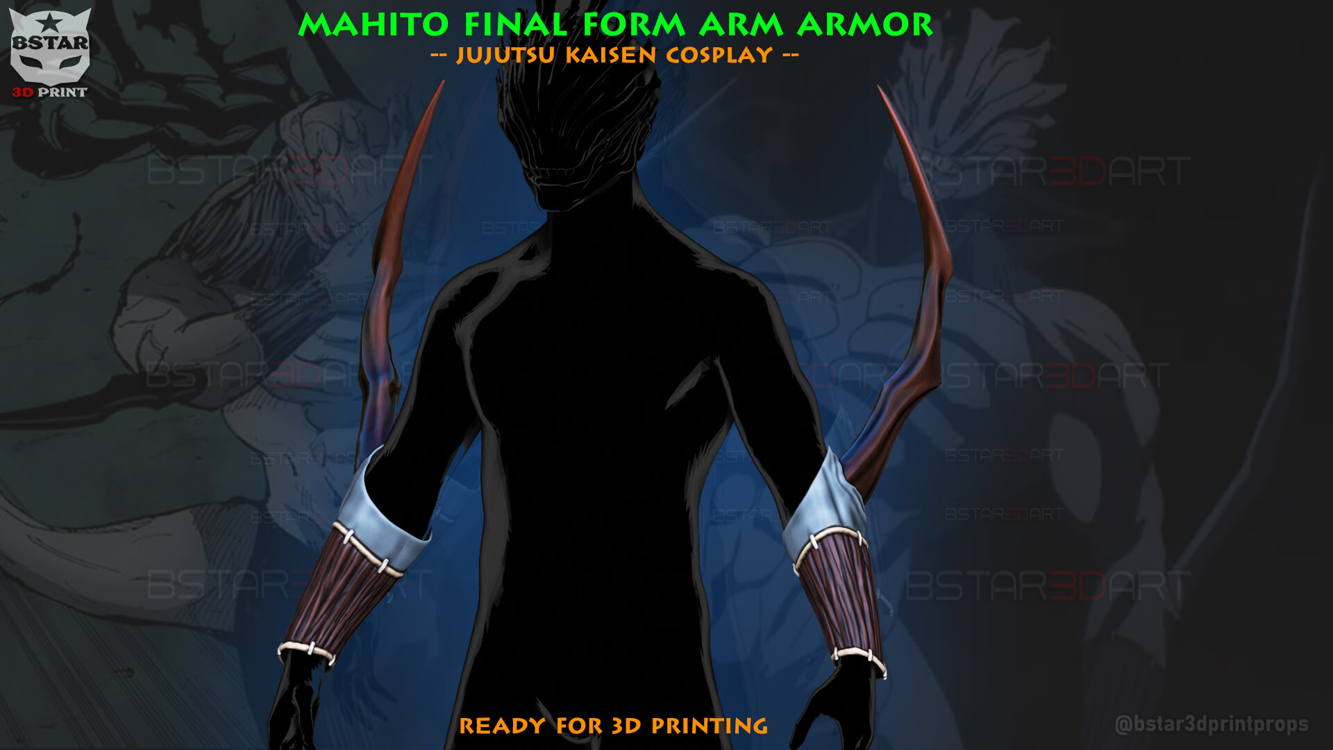 Mahito Final Form Arm Armor - Jujutsu Kaisen Cosplay 3D Model by ...
