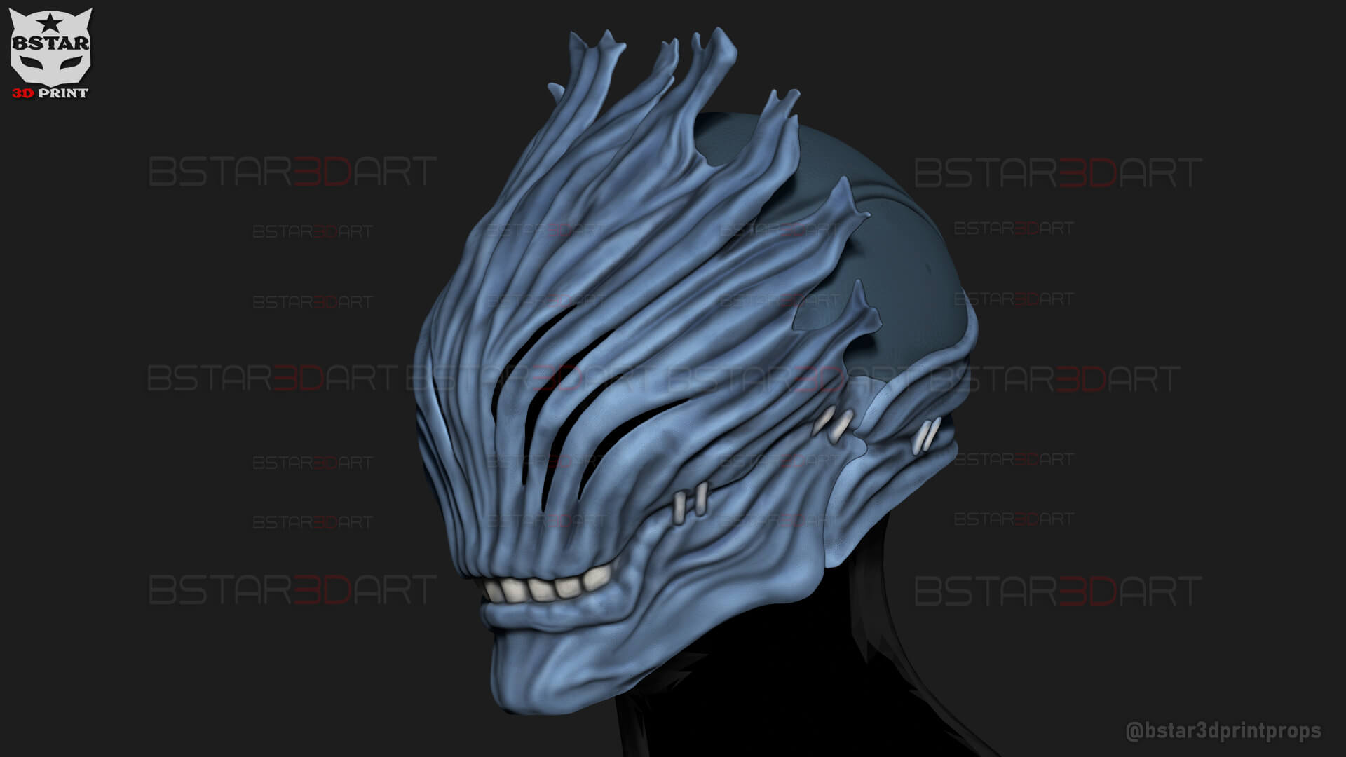 Mahito Final Form Mask - Jujutsu Kaisen Cosplay 3D Model by blackstar90