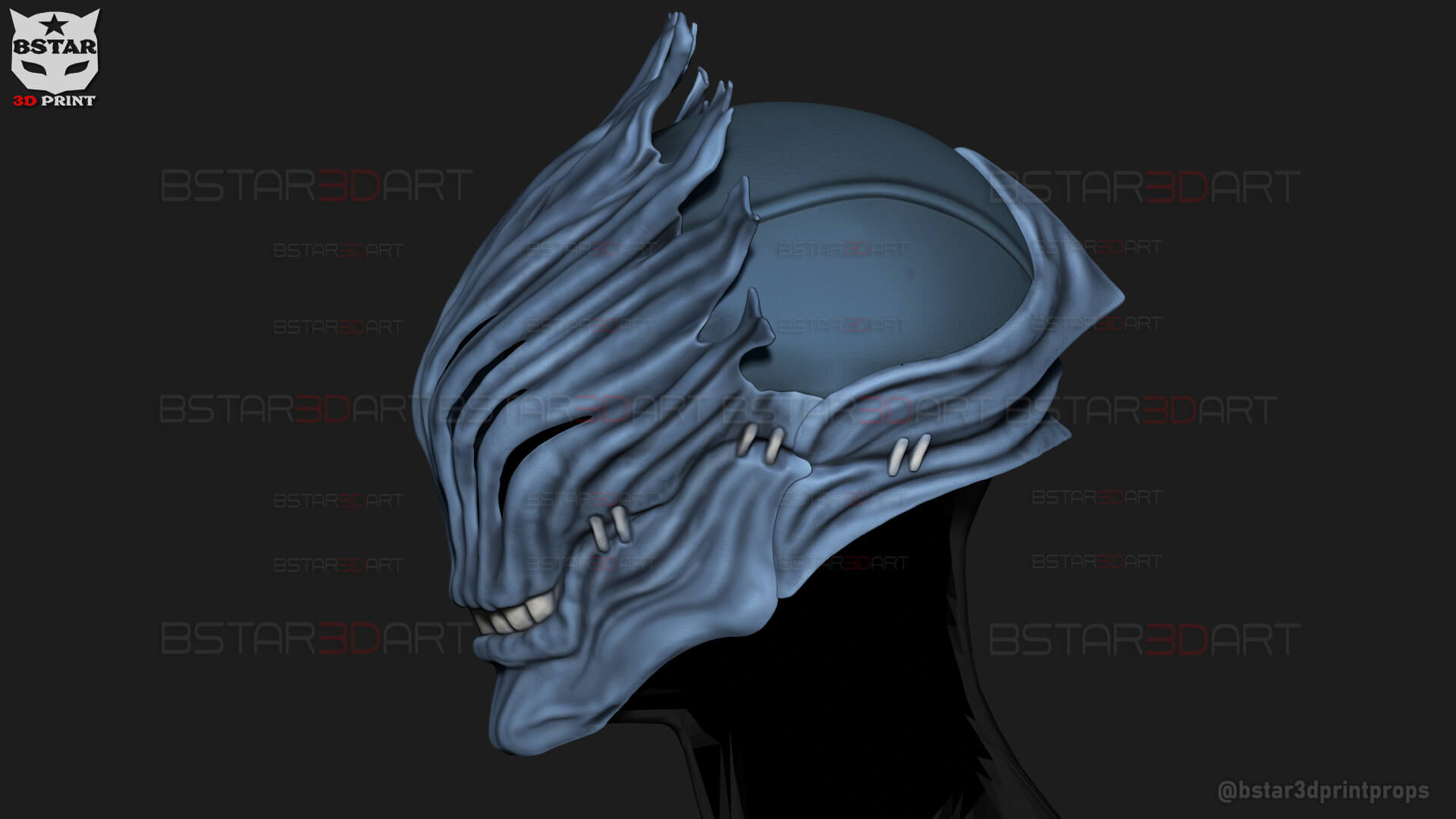 Mahito Final Form Mask - Jujutsu Kaisen Cosplay 3D Model by blackstar90