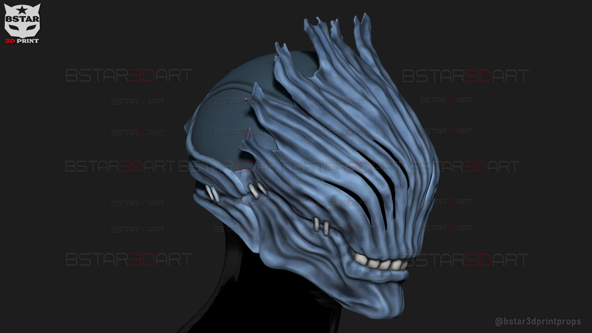 Mahito Final Form Mask - Jujutsu Kaisen Cosplay 3D Model by blackstar90