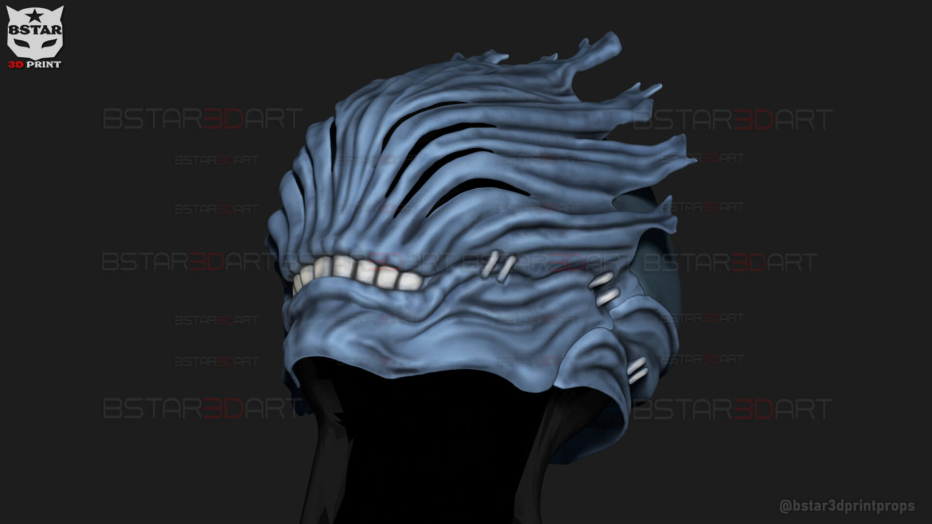 Mahito Final Form Mask - Jujutsu Kaisen Cosplay 3D Model by blackstar90