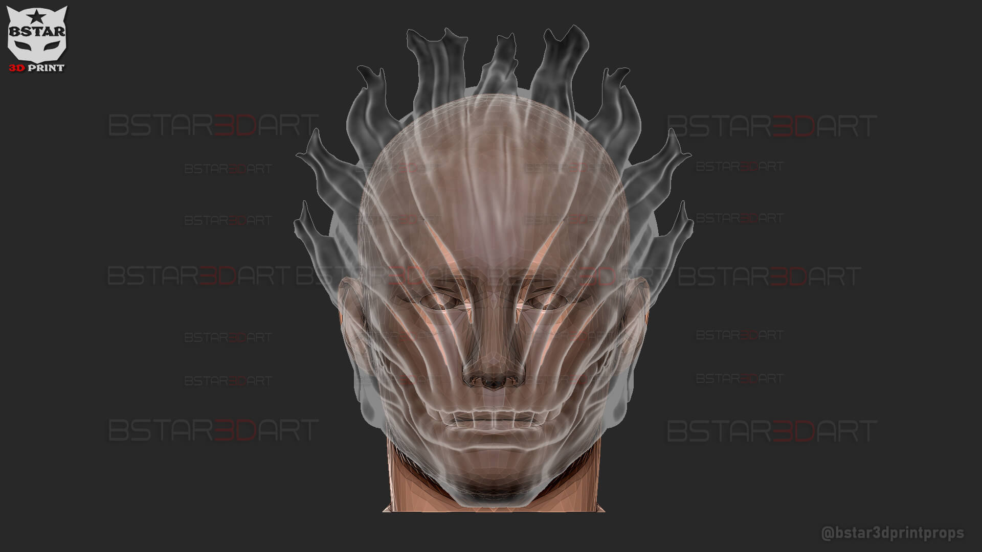 Mahito Final Form Mask - Jujutsu Kaisen Cosplay 3D Model by blackstar90