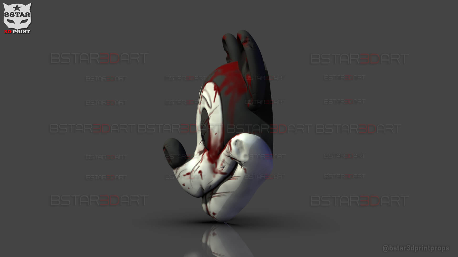 Mickey Mouse Trap Mask- Damaged Version - Halloween Cosplay 3D Print ...