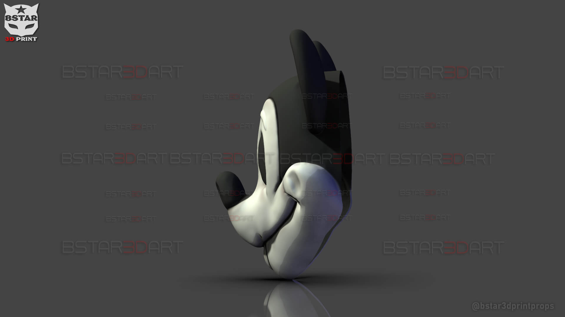 Mickey Mouse Trap Mask - Halloween Cosplay 3D Print Model by blackstar90