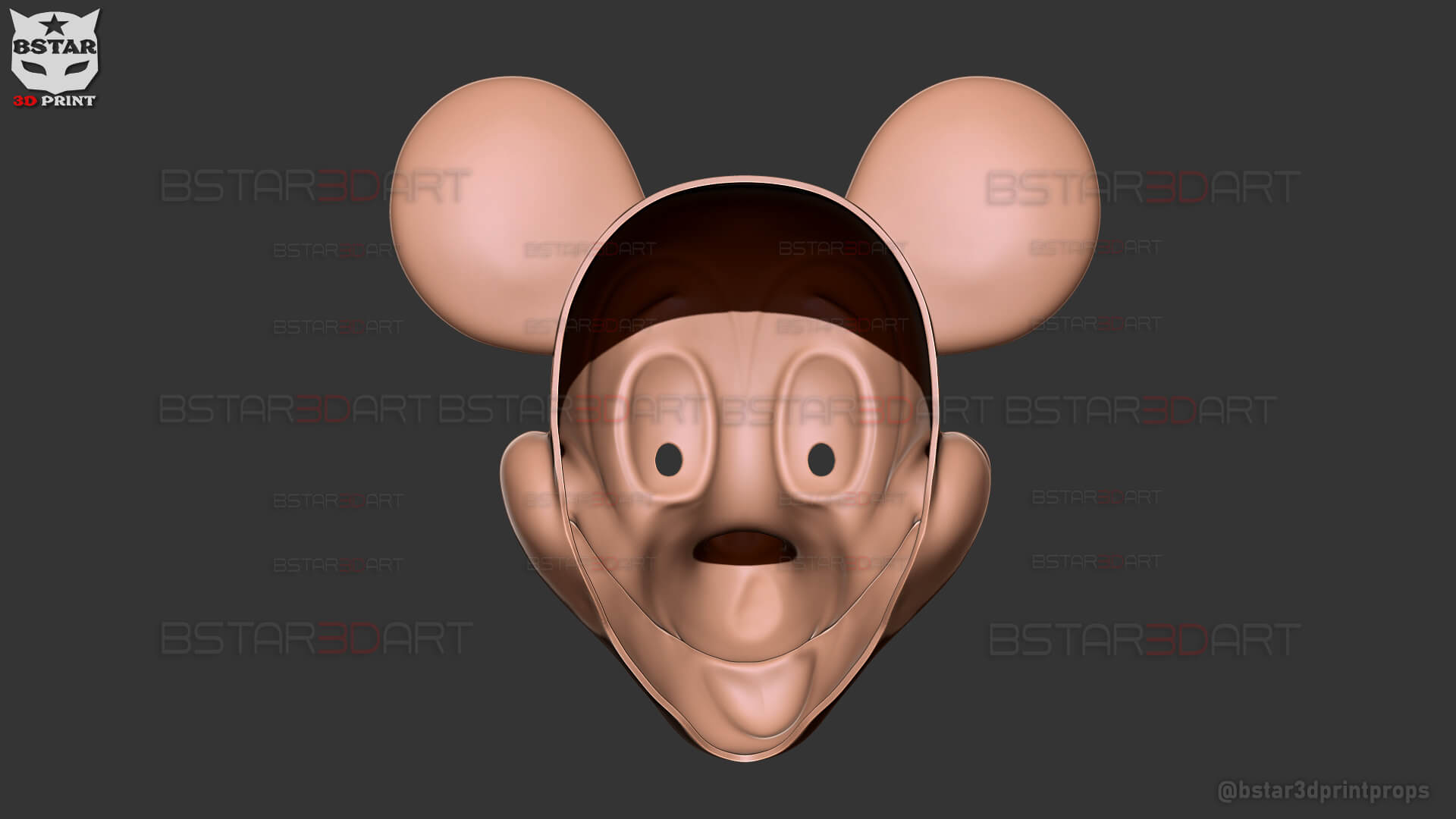 Mickey Mouse Trap Mask - Halloween Cosplay 3D Print Model by blackstar90