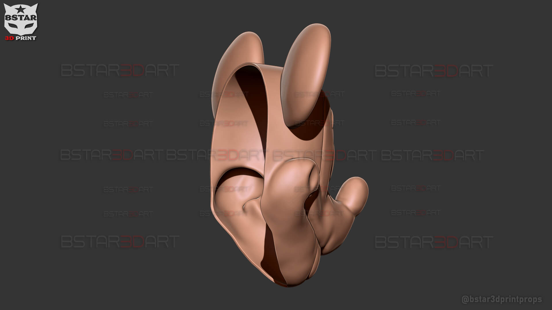 Mickey Mouse Trap Mask - Halloween Cosplay 3D Print Model by blackstar90