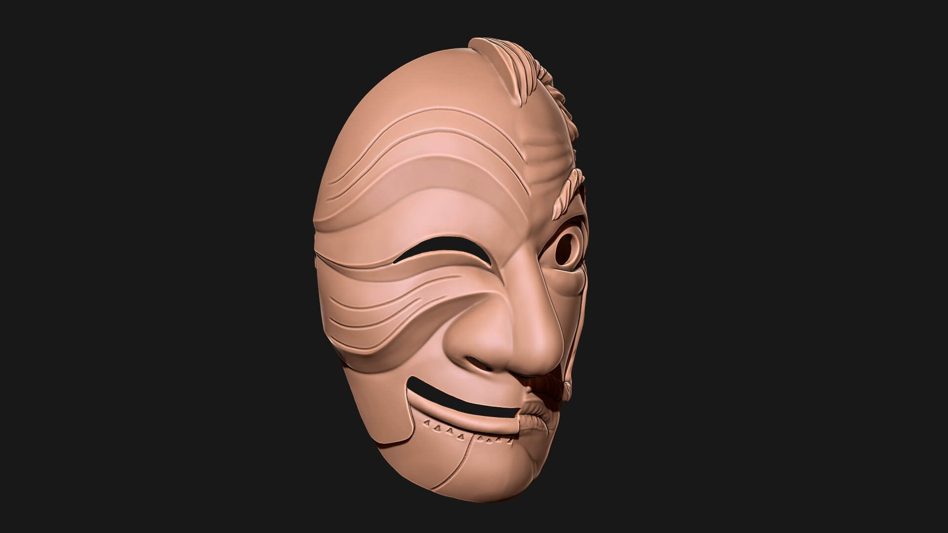 Money Heist Mask - Mixed Version Korea and Spainish 3D Print Model by ...